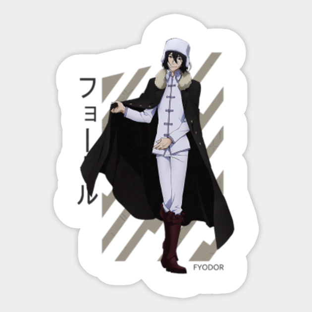 Fyodor Bsd Anime Fyodor Bsd Anime Sticker Teepublic
